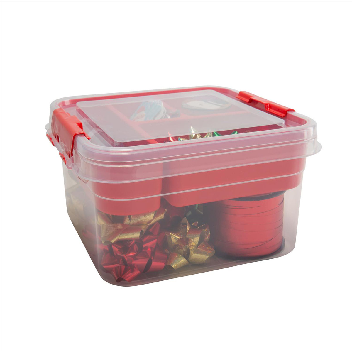 Simplify 5 Compartment Gift Supply Storage Plastic Box & Reviews | Wayfair